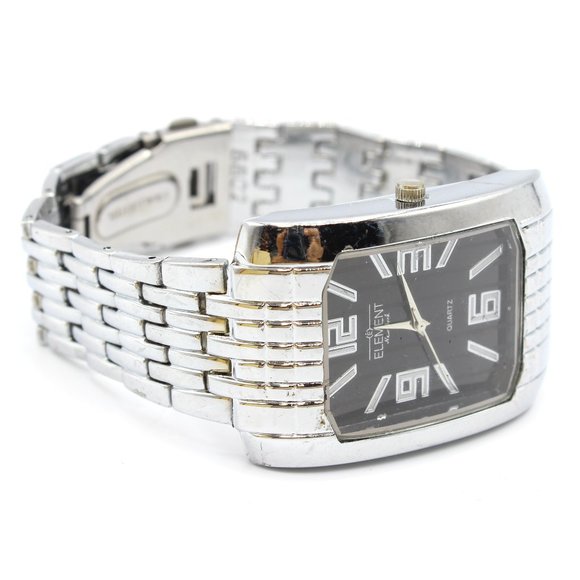 Element | Accessories | Vintage Element Mens Silver Tone Stainless ...